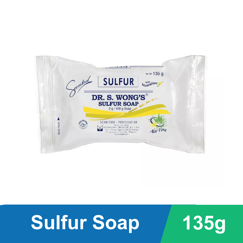 Dr Wong Sulfur Antibacterial & Medicated Soap with moisturizer 135g ...