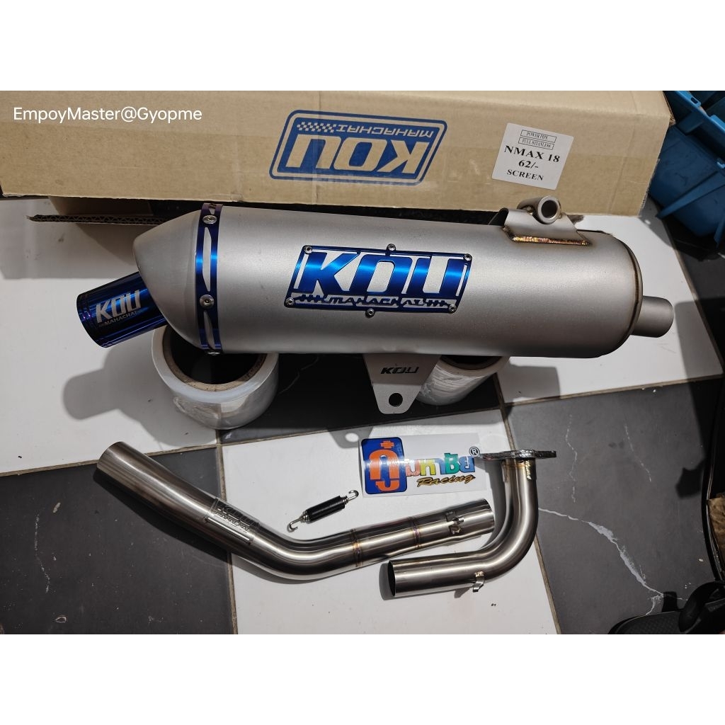 kou power pipe nmax v1 sand blasted stock cc to 185cc | Shopee Philippines