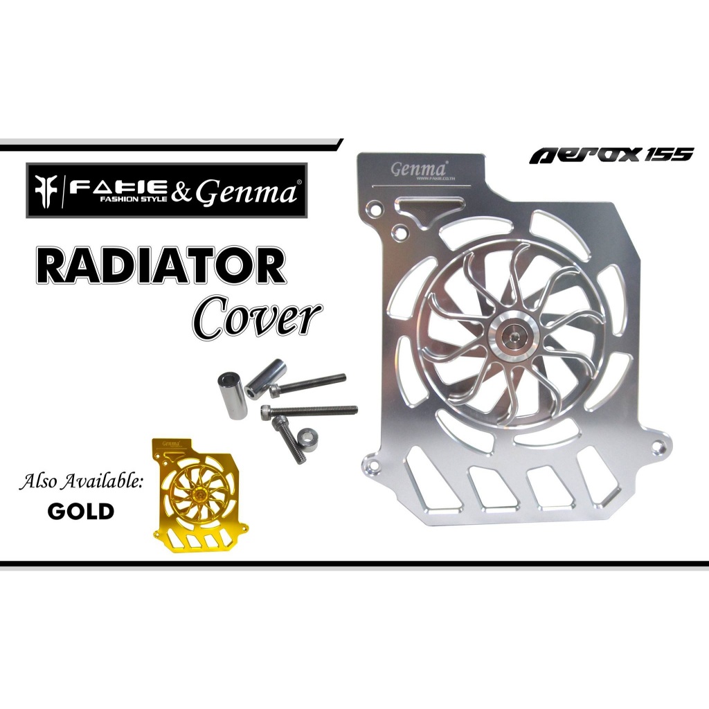 Genma Radiator Cover Spinner for Yamaha Aerox V1 Genma Thailand Full ...