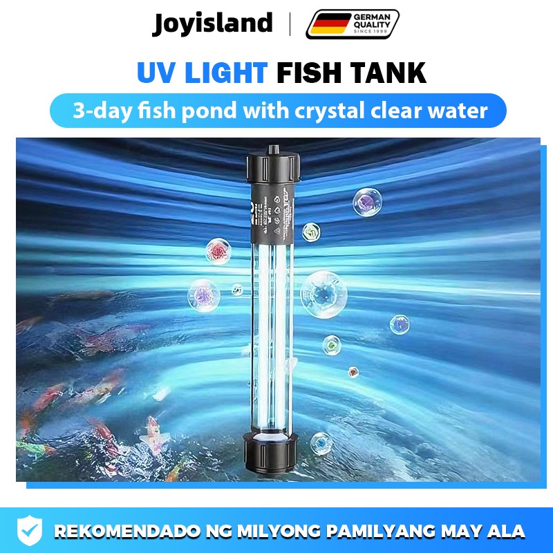 20W UV Light Fish Tank UV Sterilization Lamp Pond Water Purification ...