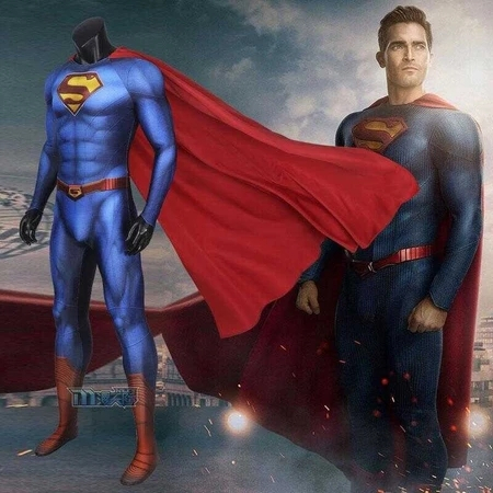 Superhero Hero Superman Christopher Reeve Red Jumpsuit Costume ...