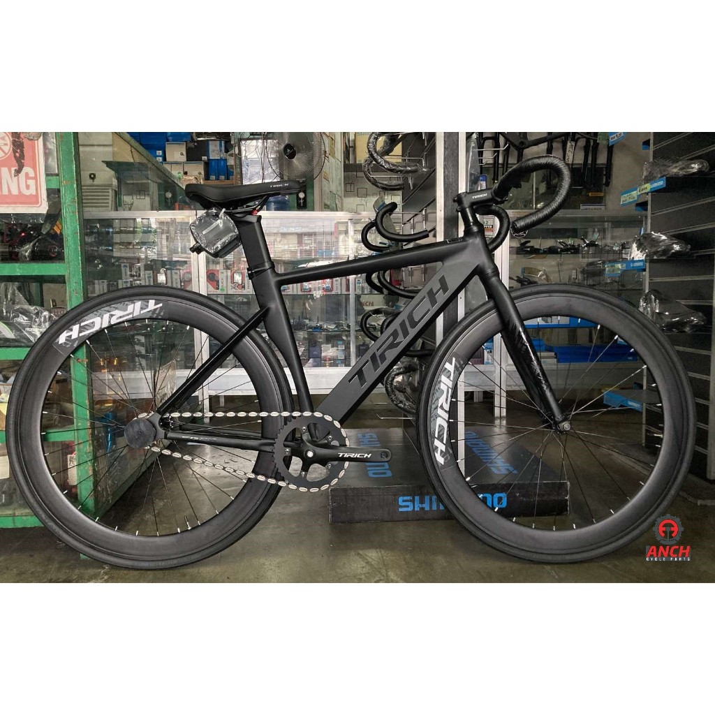 Bike Fixie 700c Tirich FG25 fixed gear olive chain | Shopee Philippines