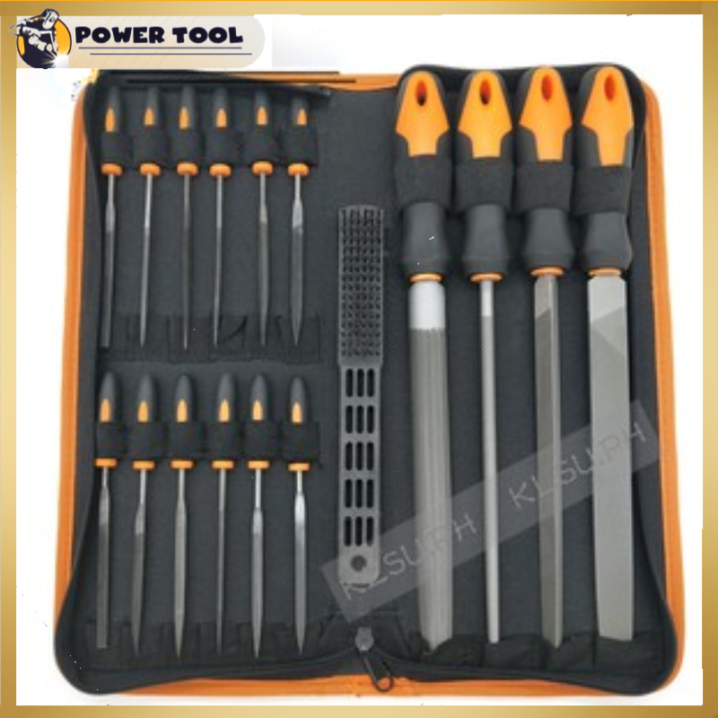 17 Pcs Premium Grade T12 Drop Forged Alloy Steel File Set with Carry ...
