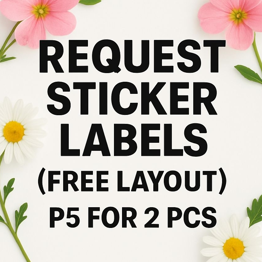 Product Sticker Labels Free Layout | Shopee Philippines