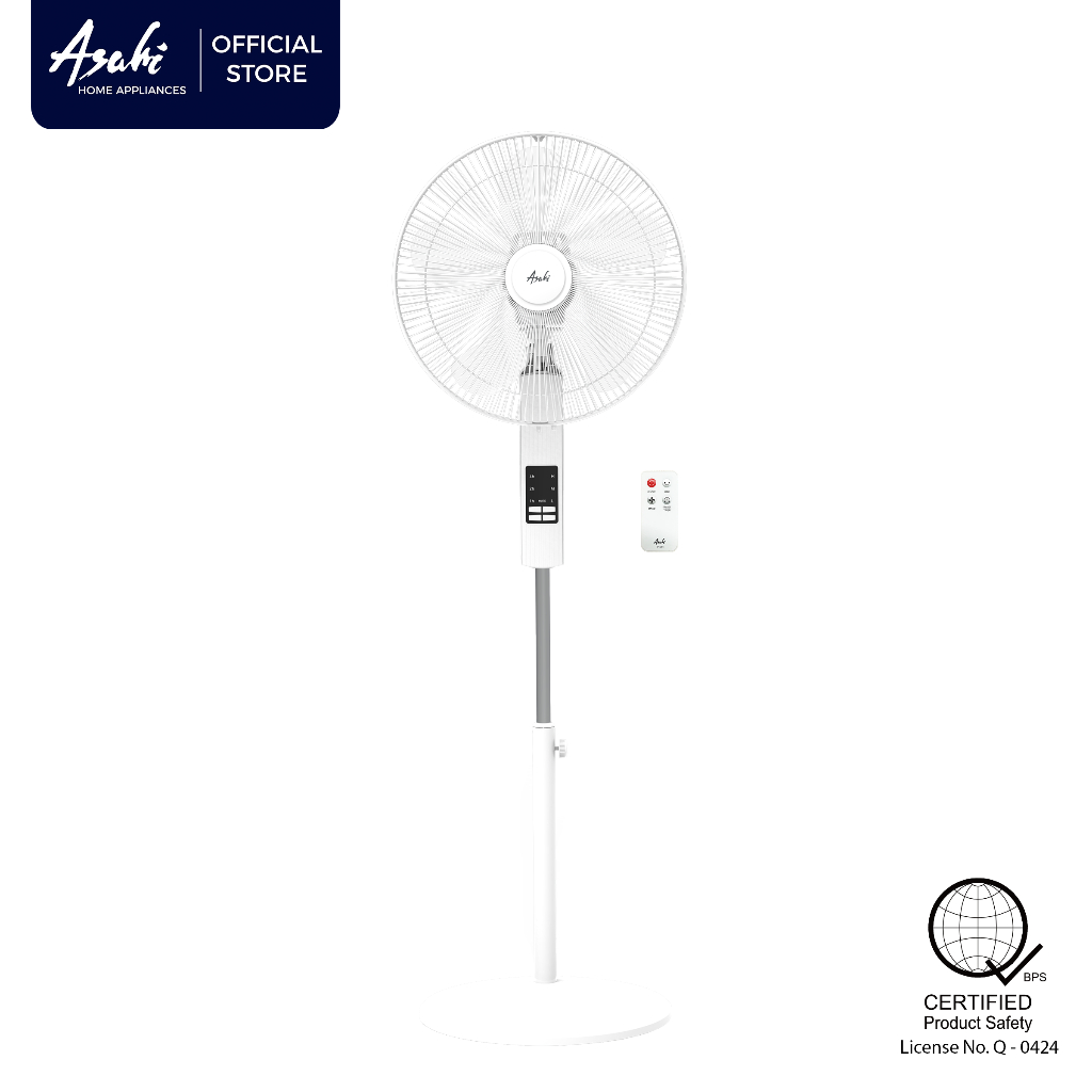Asahi SF 6084 Stand Fan with Remote 16 Inches | Shopee Philippines