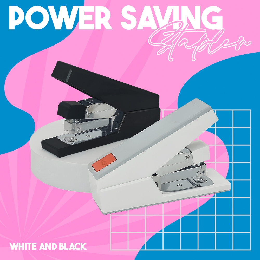 Power Saving Strong Stapler White & Black / 10box Staple Wire 24/6 ...