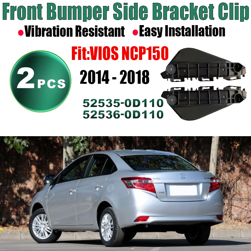 Toyota Vios Front Bumper Side Bracket Clip 2014-2018 NCP150 Right and ...