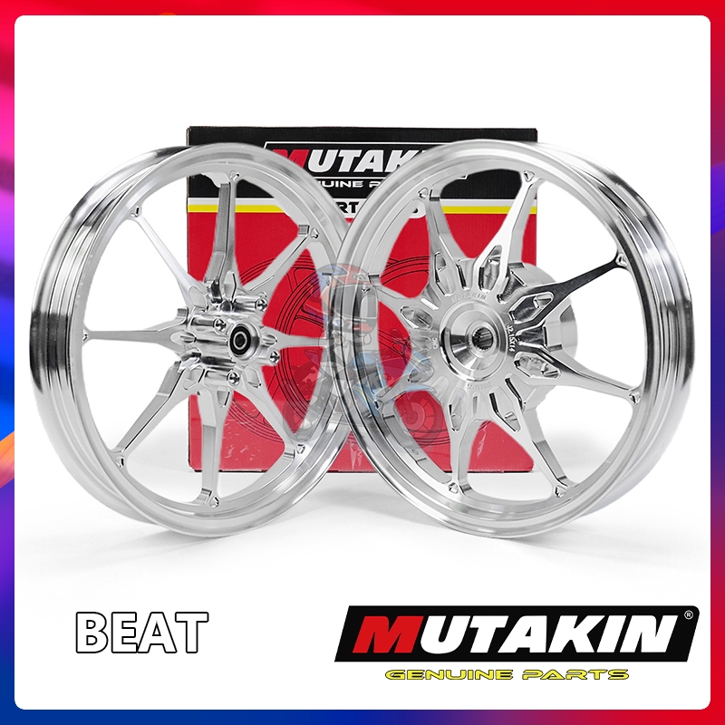 MUTAKIN CNC Mags M435 For BEAT FI/BEAT CARB Front Disc 4 Holes Rear ...