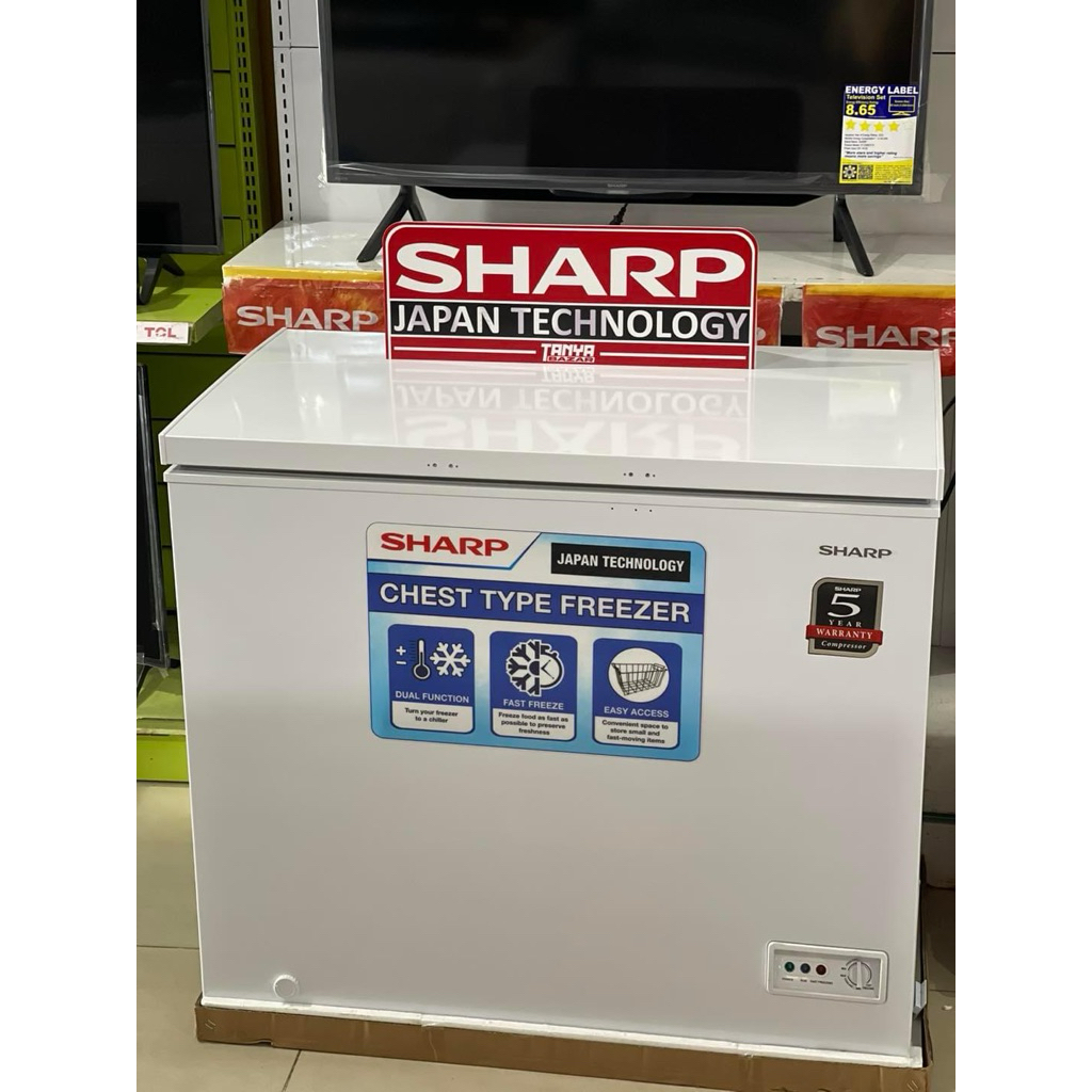 Sharp 7.5cu Chest Freezer (Dual Functiono) | Shopee Philippines
