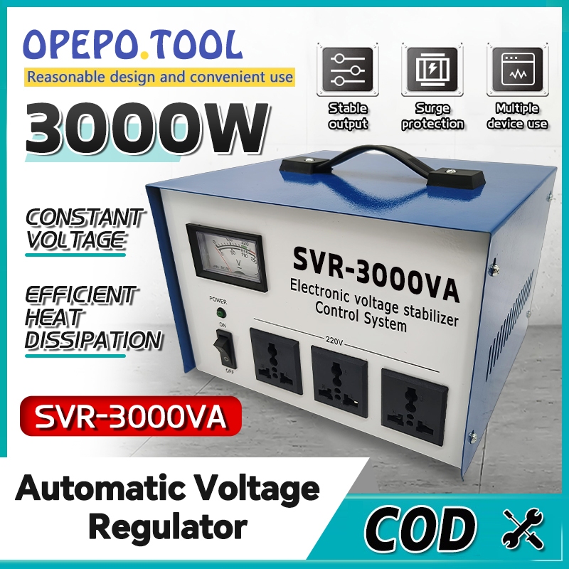 AVR 3000W Automatic Voltage Regulator SVR-3000VA/2000VA/1000VA/500VA ...