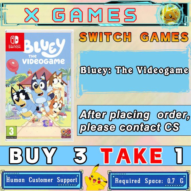 Bluey: The Videogame Nintendo Switch Game (BUY 3 TAKE 1) | Shopee ...