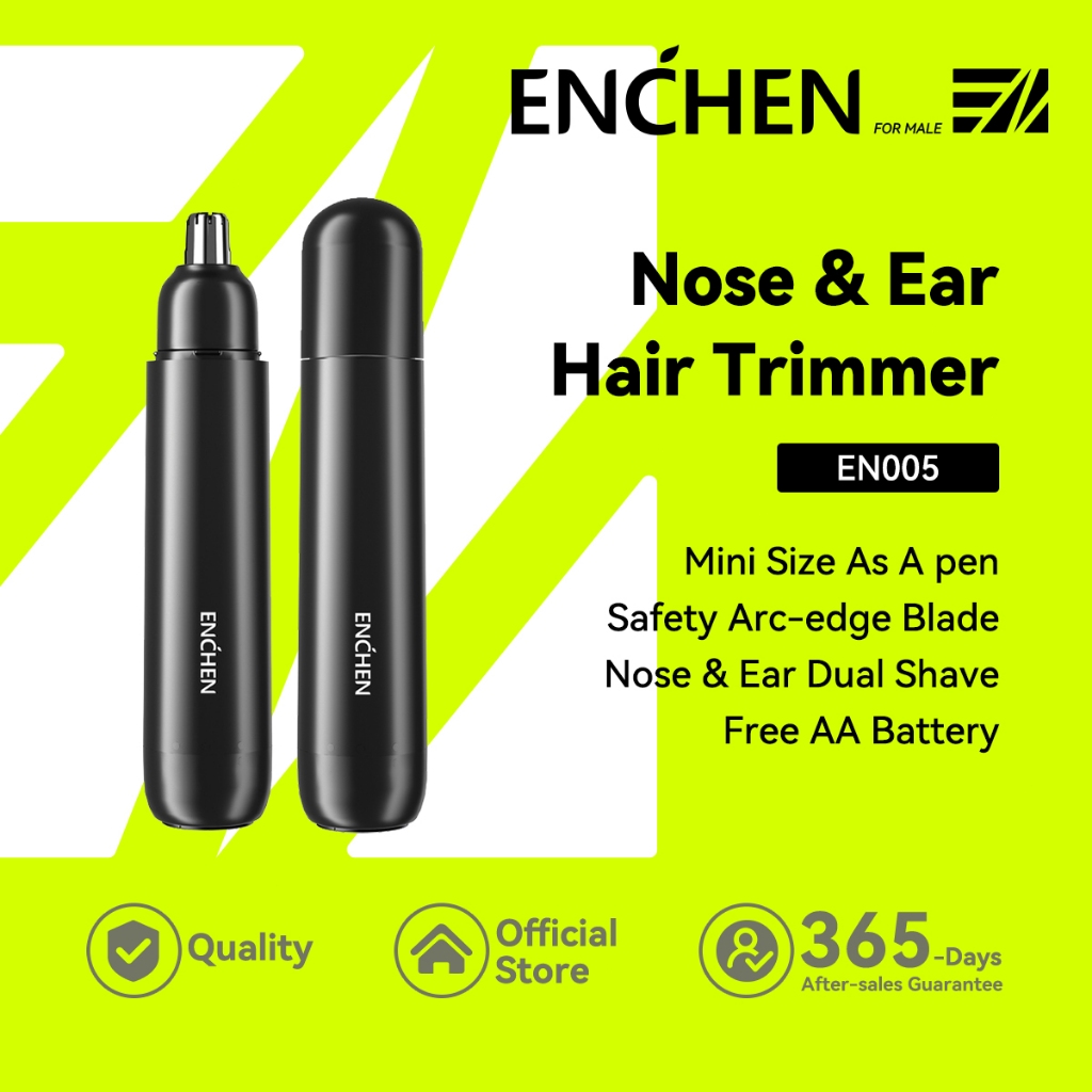 ENCHEN Mini Electric Nose Hair Trimmer EN005 Nose Hair Clipper Dual ...