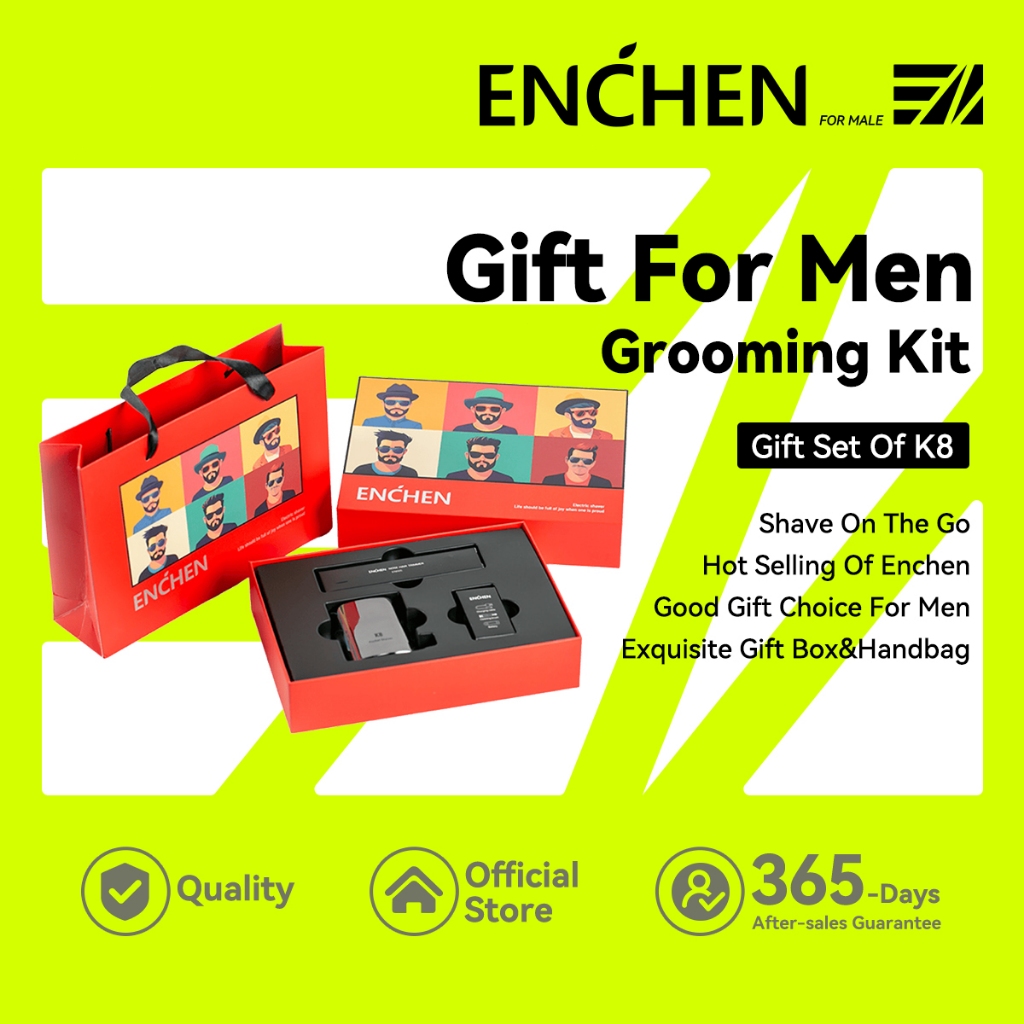 [Christmas Gift] ENCHEN Men's Grooming Kit Gift Box Set Mini 6/K8 ...