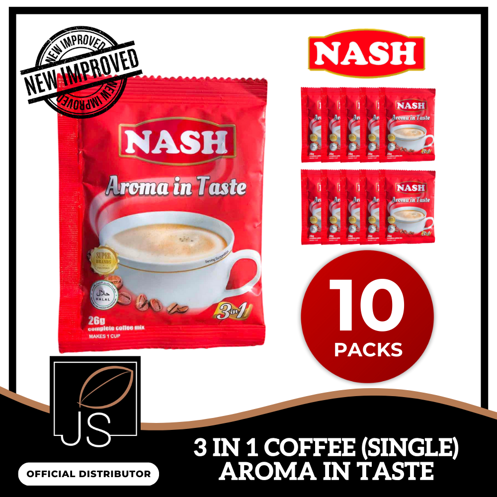 NASH 3 in 1 Coffee Pack of 10, 11 Flavor Available, Halal Certified ...