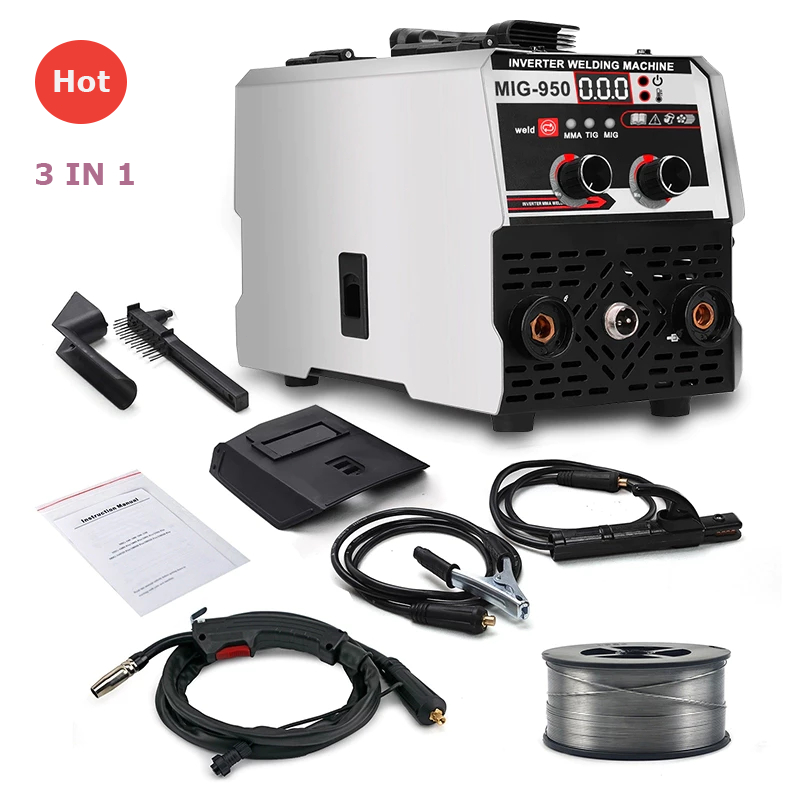 Portable Welding Machine IGBT Inverter Welder 3IN1 Gasless Welder Home ...