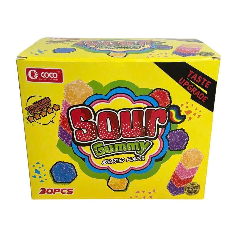 COCO Sour Gummy Assorted Flavor Taste Upgrade | 30packs Per Inner ...