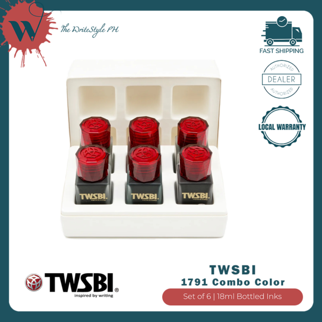 TWSBI 1791 Color Combo Set of 6 Fountain Pen Inks (18ml) | Shopee ...