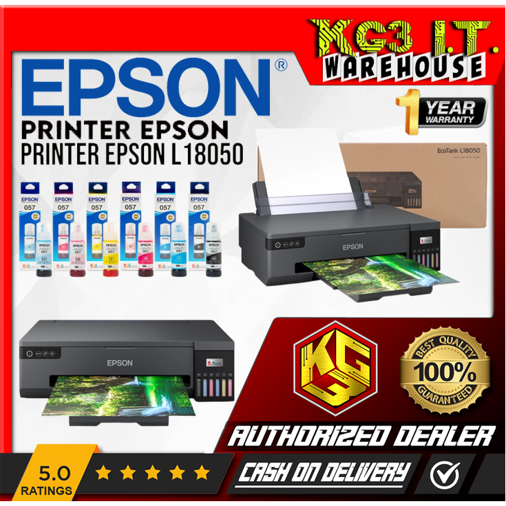 Epson L18050 Wireless Ecotank 6 Colors A3 Printer Borderless 300 gsm ...
