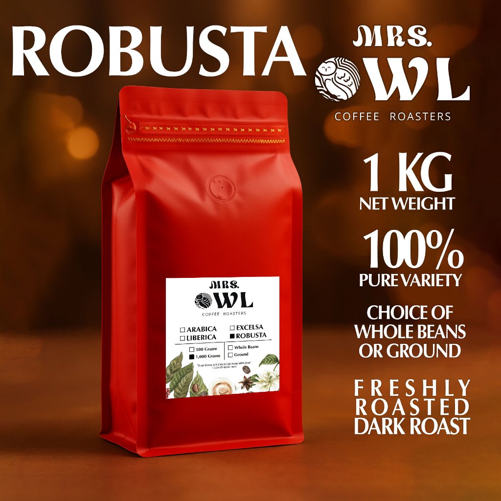 Robusta Coffee Pure Single Variety 1,000g Dark Roast (Whole or Ground ...