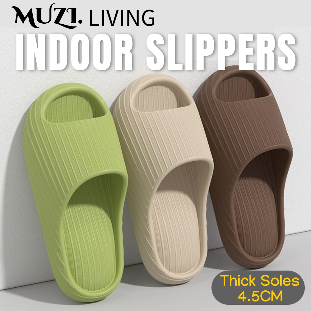 House Slippers Air Cushion Soles UNISEX Non-Slip Slides Softy Household ...