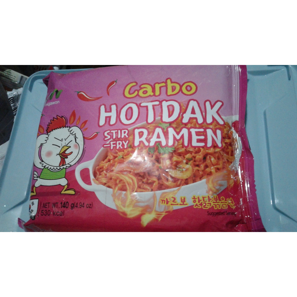 HOT DAK FRY RAMEN CARBO PANCIT CANTON NOODLES KOREA KIM FOOD SNACK 140g ...