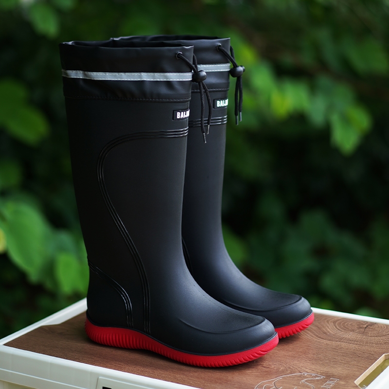 Rain boots men's tall rain boots overshoes, non-slip waterproof rain ...