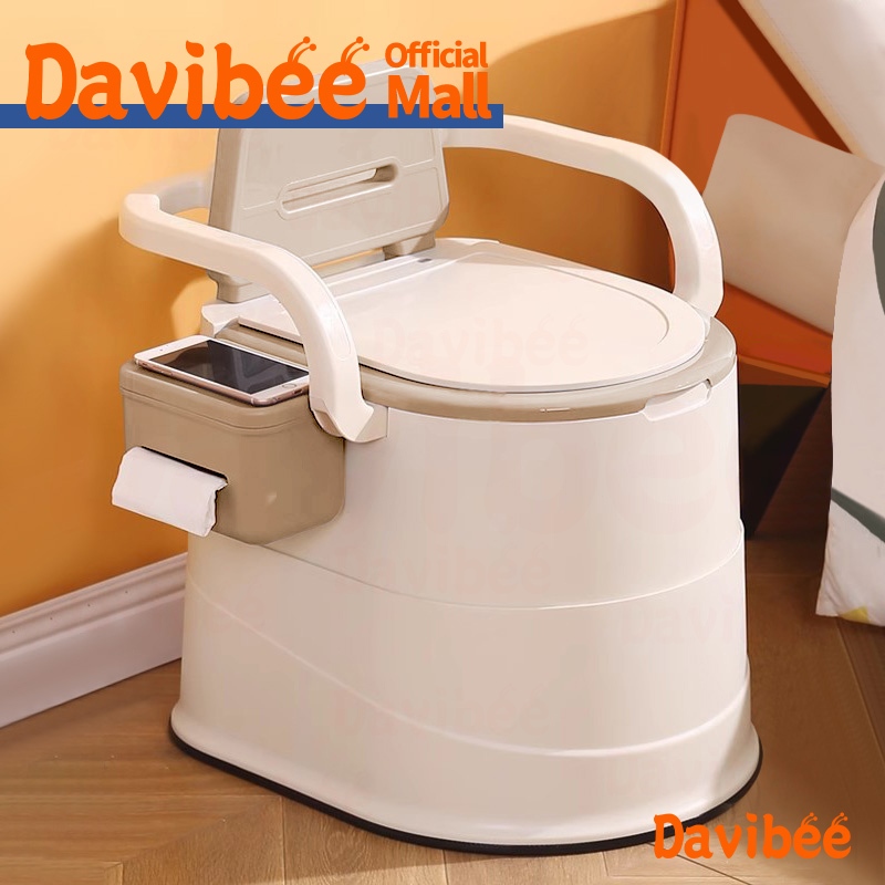 Davibee Arinola For Adult Portable Toilet with Armrest For Elderly ...