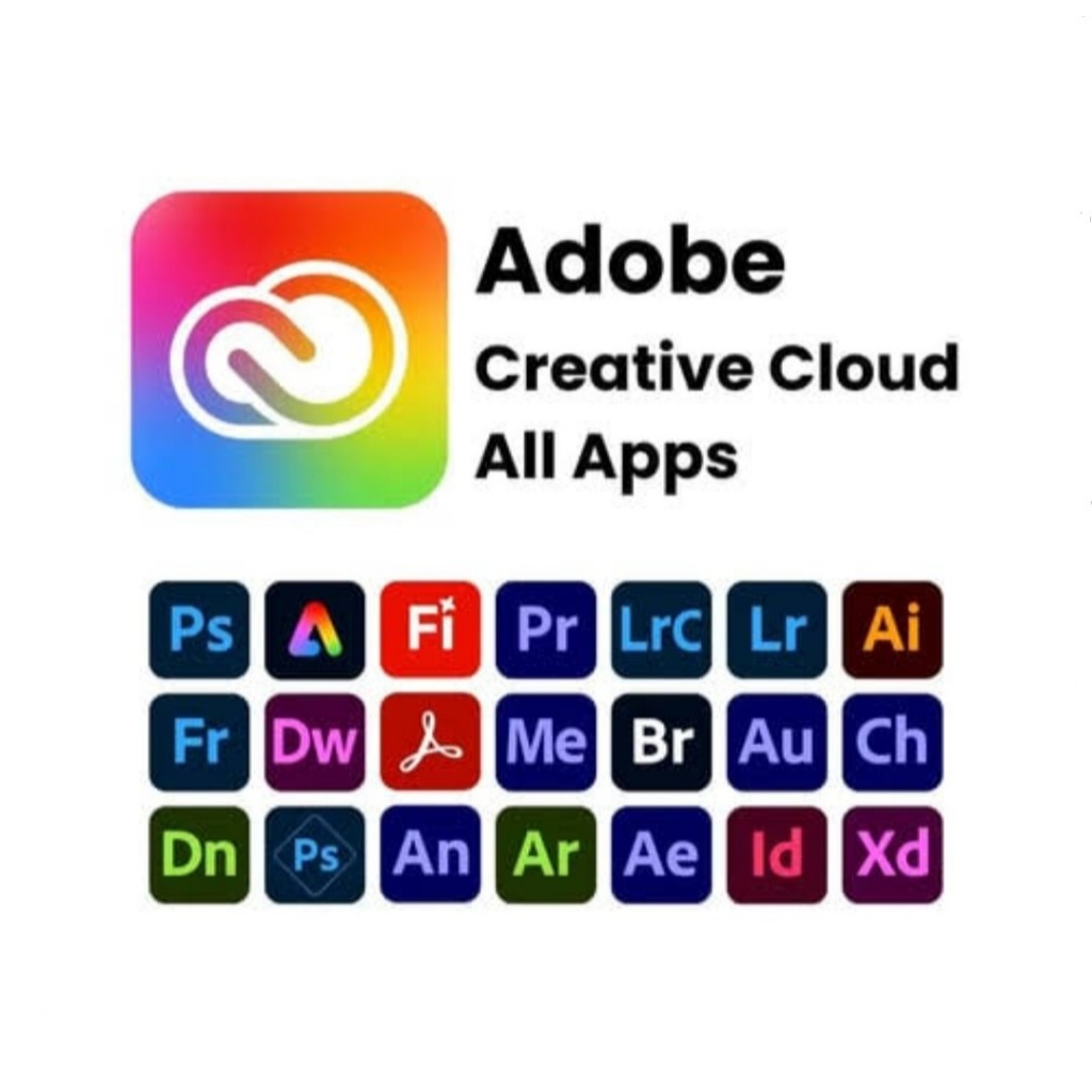 ADOBE Creative Cloud All Apps | 1 Year Subscription | 100 GB Cloud ...