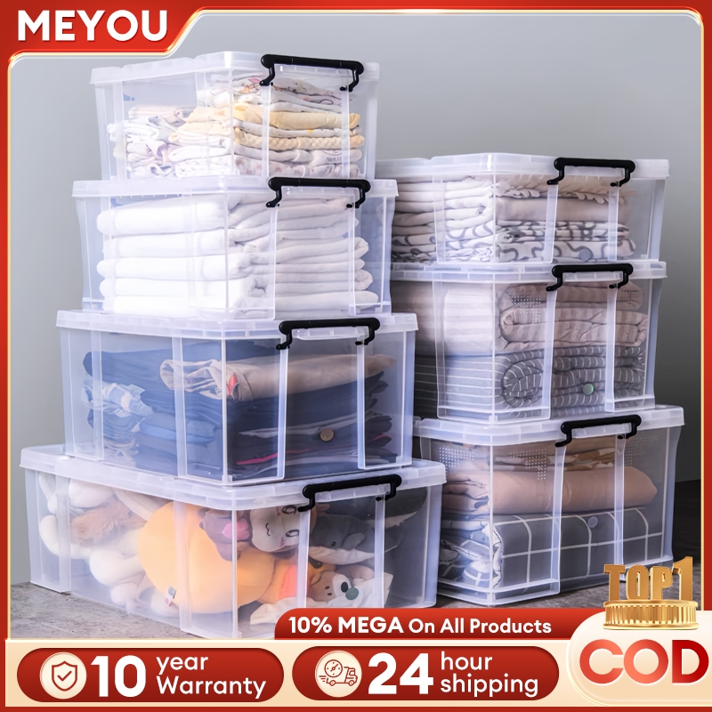 MEYOU Box Organizer Megabox Transparent Plastic Storage Boxes in ...