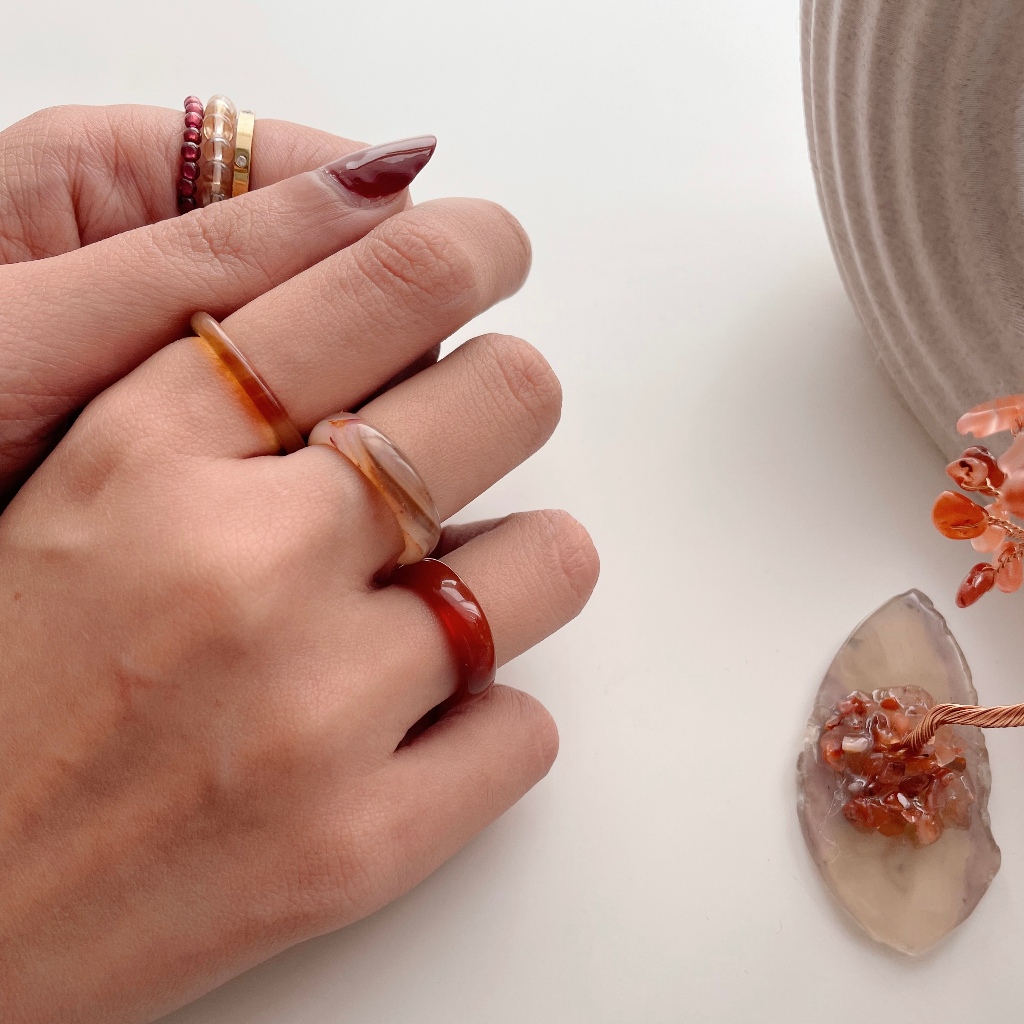 Amber rings with sizes | Shopee Philippines