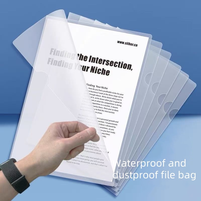 Clear A4 File Folder L Shape Document Storage Album Collection Paper ...