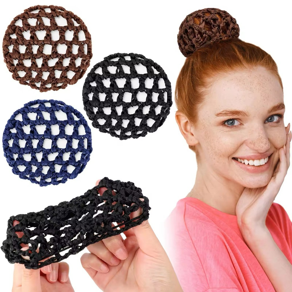 1pc Plain Thick Hair Nets HAIRNET Hair Bun Hairstyle Ballet Dance Nurse ...