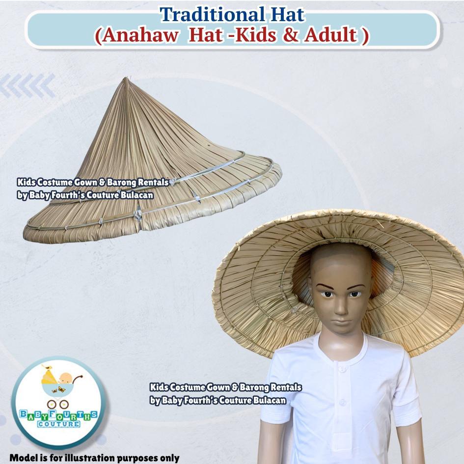BFCM Buwan ng Wika Traditional Native Anahaw Hat Filipino Salakot for ...