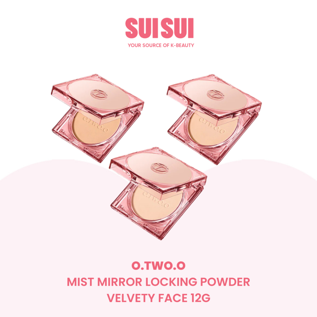 O.TWO.O Mist Mirror Locking Powder Velvety Face 12g | Shopee Philippines