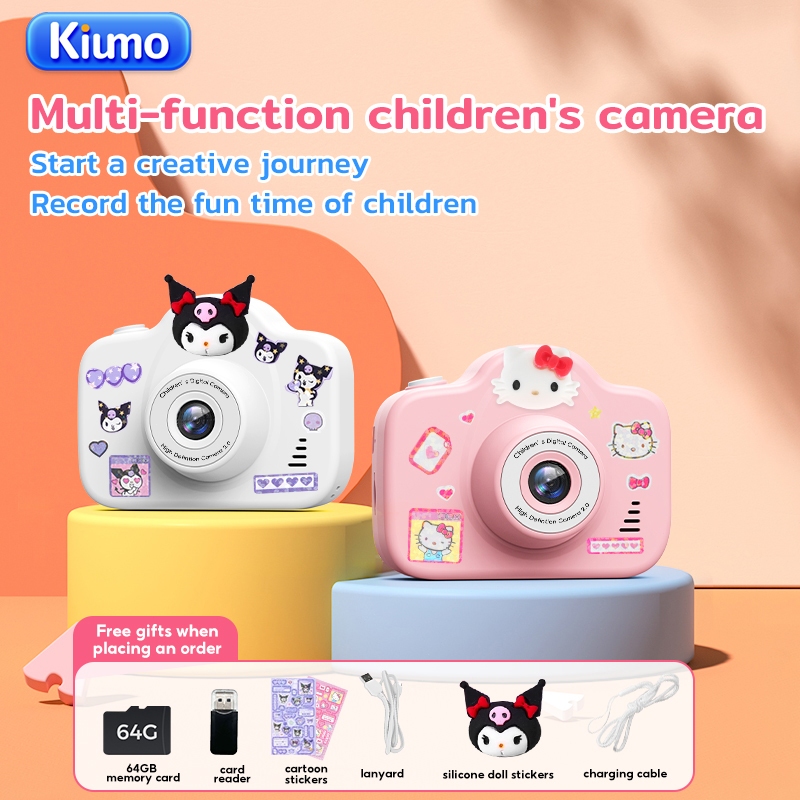 Kiumo Sanrio Mini Digital Camera 64G Multifunctional Camera Kids Camera ...