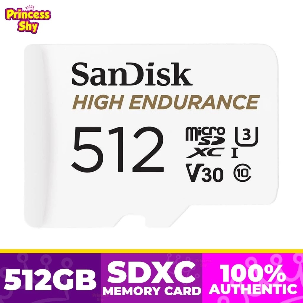 SanDisk 512GB High Endurance UHS-I micro SDXC Memory Card SDSQQNR-512G ...