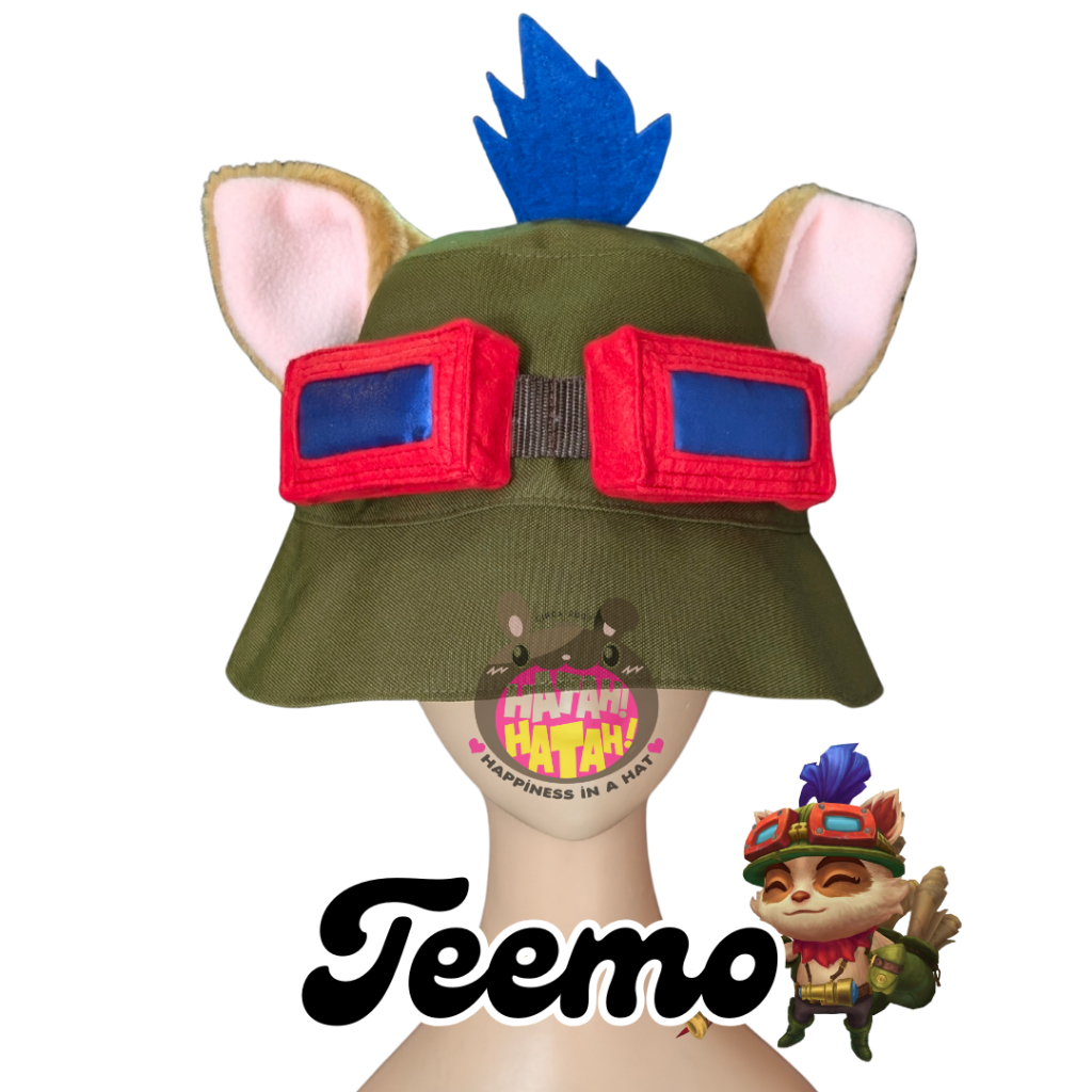 [Hatah Hatah] TEEMO HAT League of Legends Handmade Bucket Hat | Shopee ...