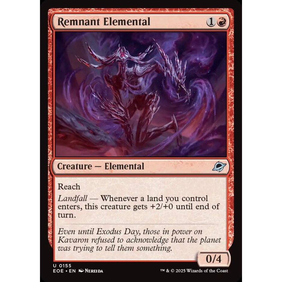 Remnant Elemental - Edge of Eternities (EOE) - RED | Shopee Philippines
