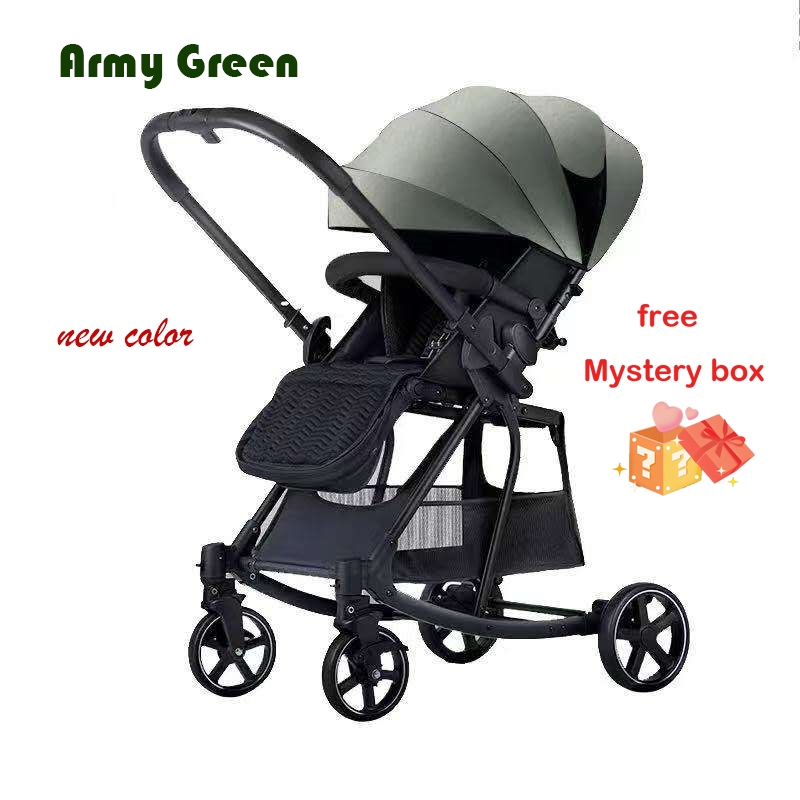 Baby stroller Reversible handle foldable travel stroller Can for baby ...