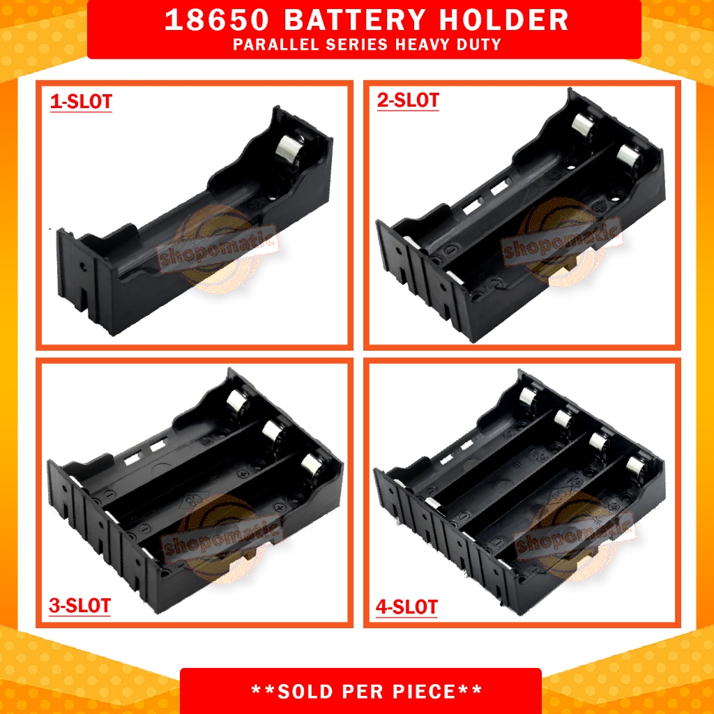 18650 cell battery holder storage box case 18650 1x 2x 3x 4x 18650 Batt ...