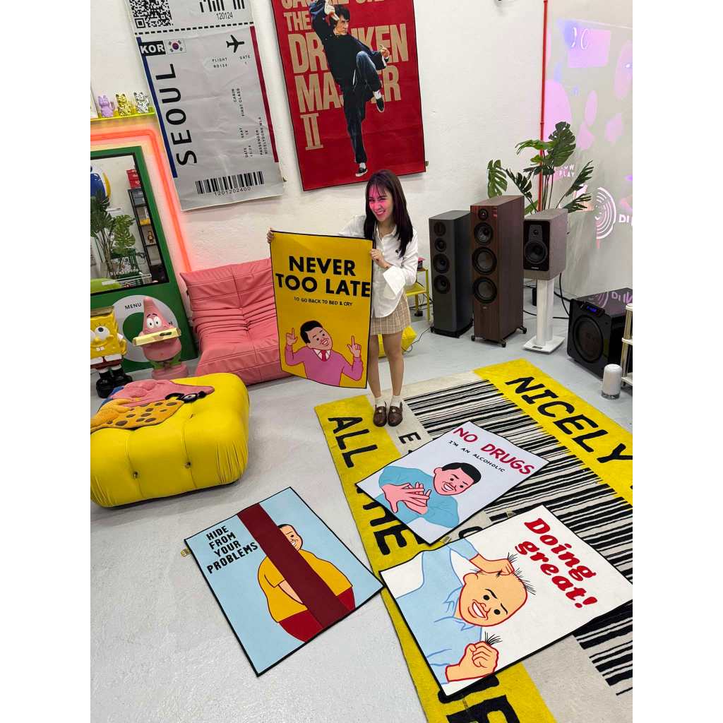 Nicely Done Joan Cornellà Rugs with Funny Quotes for Playful Decor and ...