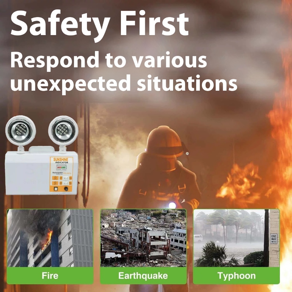 Fire alarm lights, emergency lights, double-head lights, EXIT safety ...