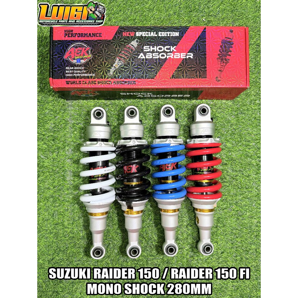AEK SUZUKI RAIDER 150 / RAIDER 150 FI MONO SHOCK 285MM 100% THAILAND ...