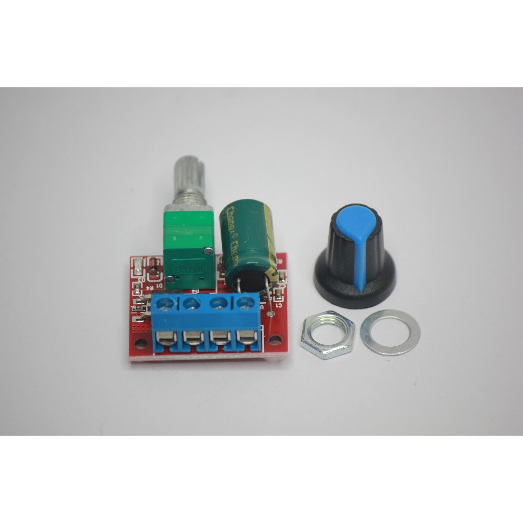 DC MOTOR SPEED CONTROLLER MODULE, 5A 90W 4.5V-35V, ADJUSTABLE SPEED ...