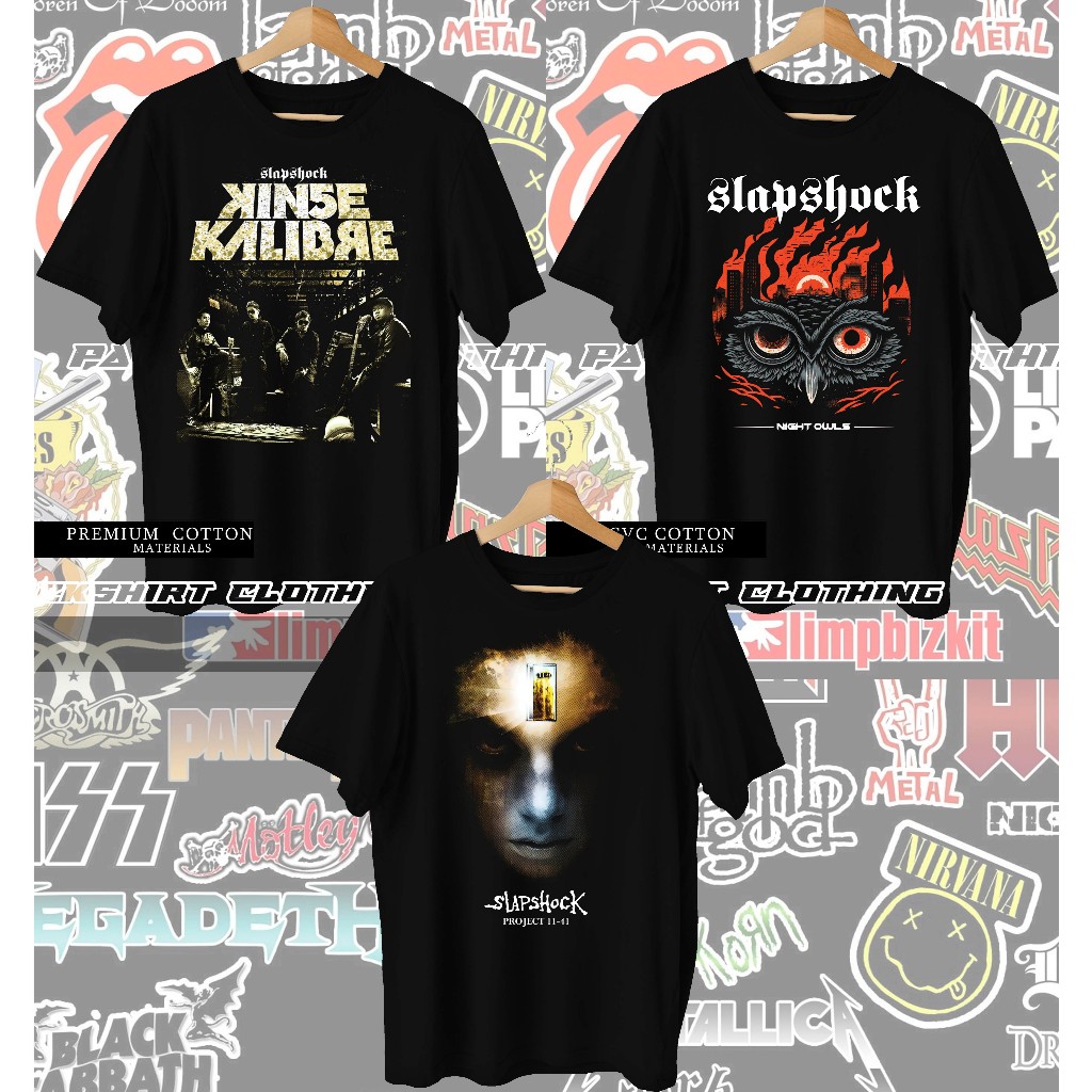 SLAPSHOCK Collection Vintage Band Tshirt Collection Tops Unisex Shirt ...