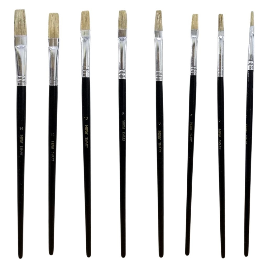 HBW Artist Flat Brushes | Shopee Philippines