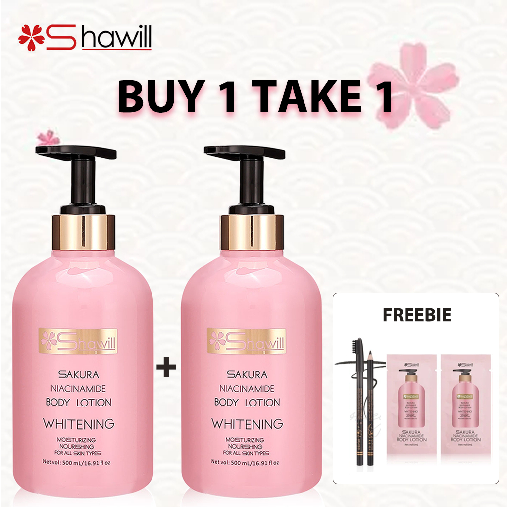 Shawill Sakura Niacinamide Body Lotion Moisturizing Smooth Brighten Skin Care S8004 | Shopee ...