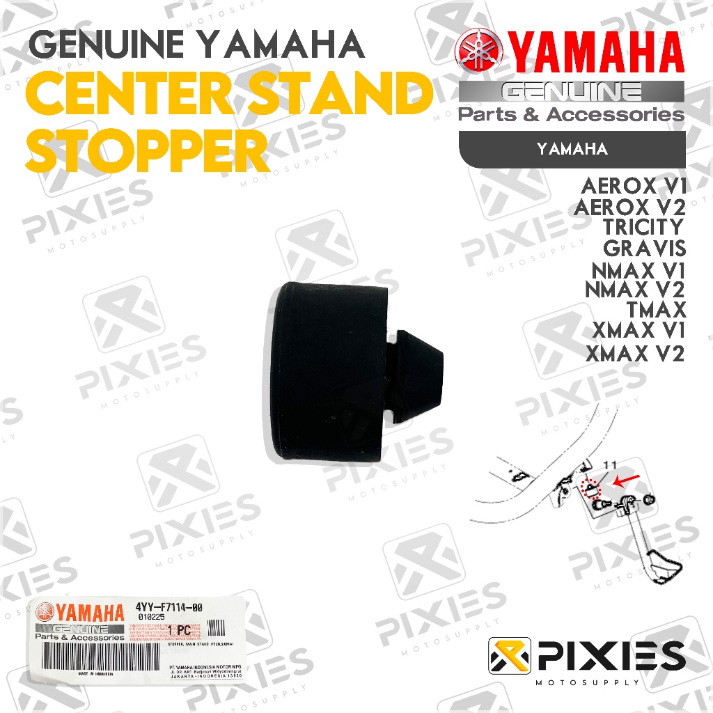 YAMAHA GENUINE CENTER STAND RUBBER STOPPER MAIN STAND STOPPER FOR AEROX ...