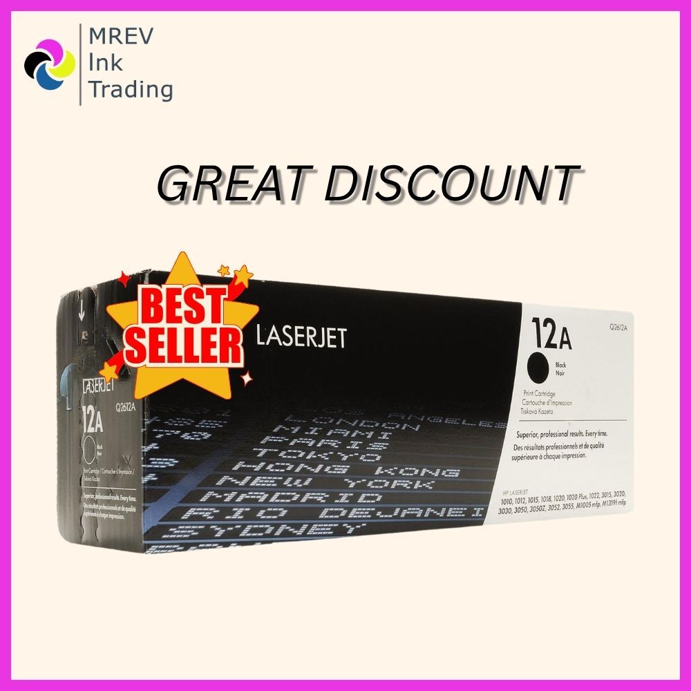 12a Original LaserJet Toner Cartridge Black HP.e 12a (Q2612a) | Shopee ...