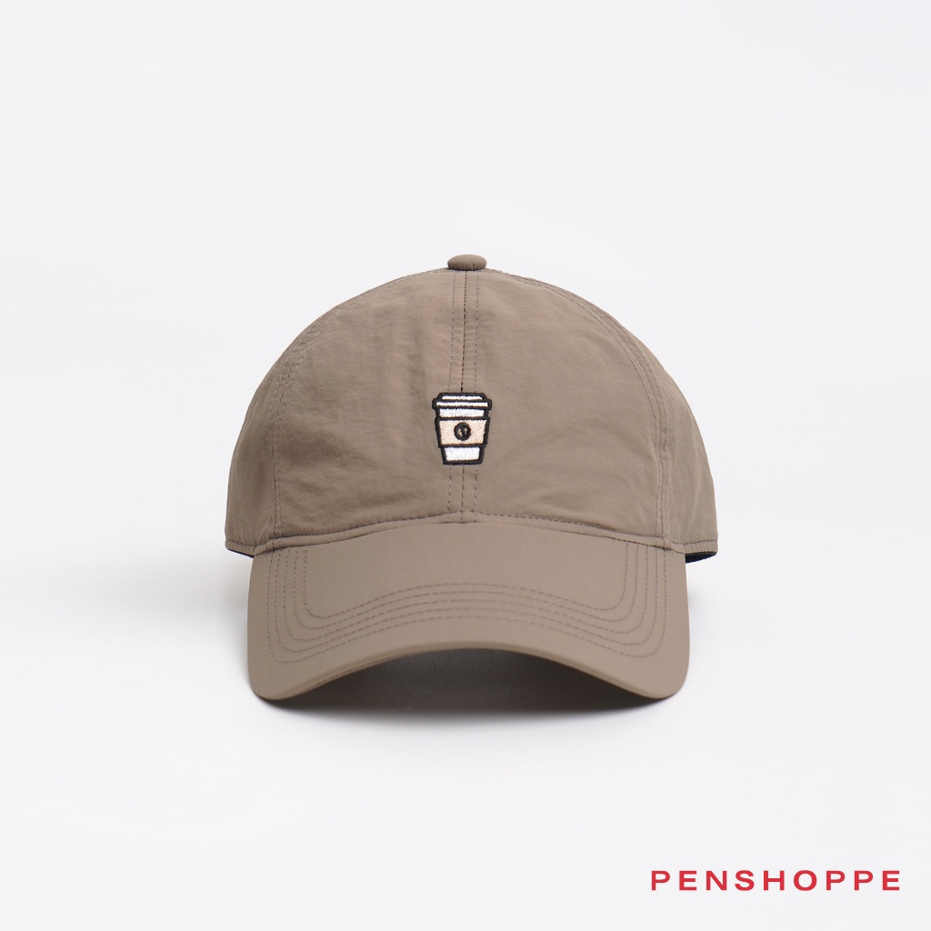 Penshoppe Classic Cap with Embossed Embroidery (Taupe) | Shopee Philippines